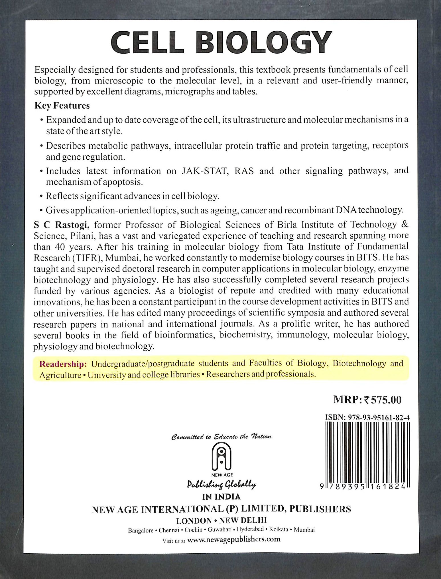 Cell Biology - Bharatiya Book Corporation